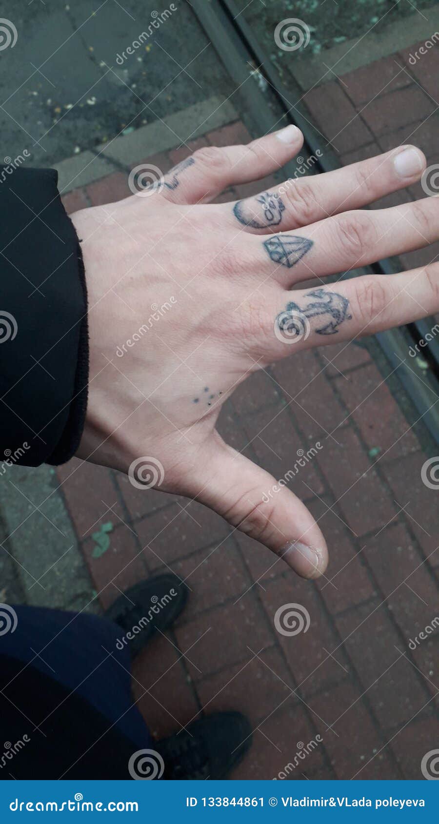 Tattoo hand Crime stock image. Image of tattoohand, love - 133844861