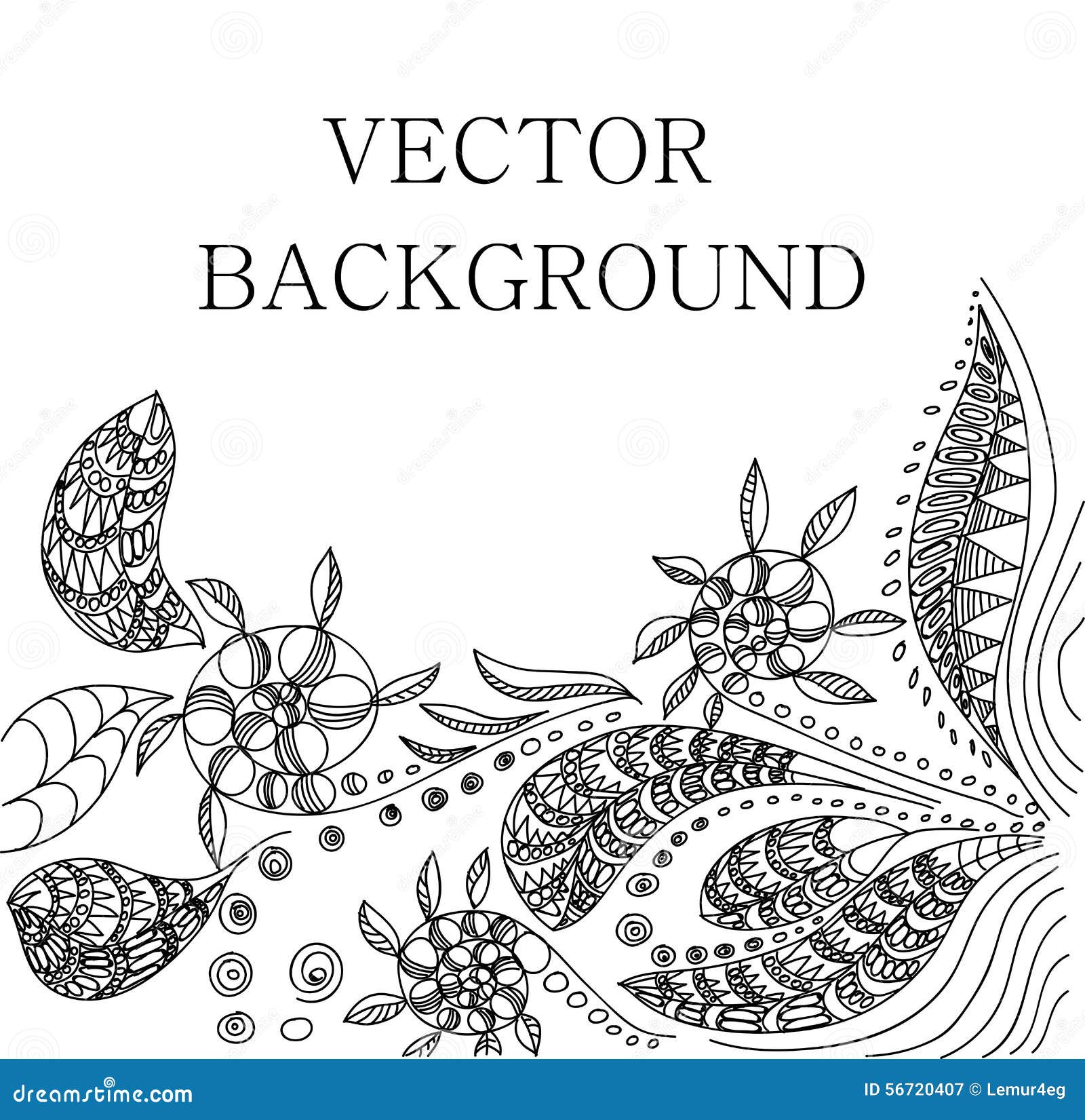 Tattoo henna background stock vector. Illustration of henna - 56720407