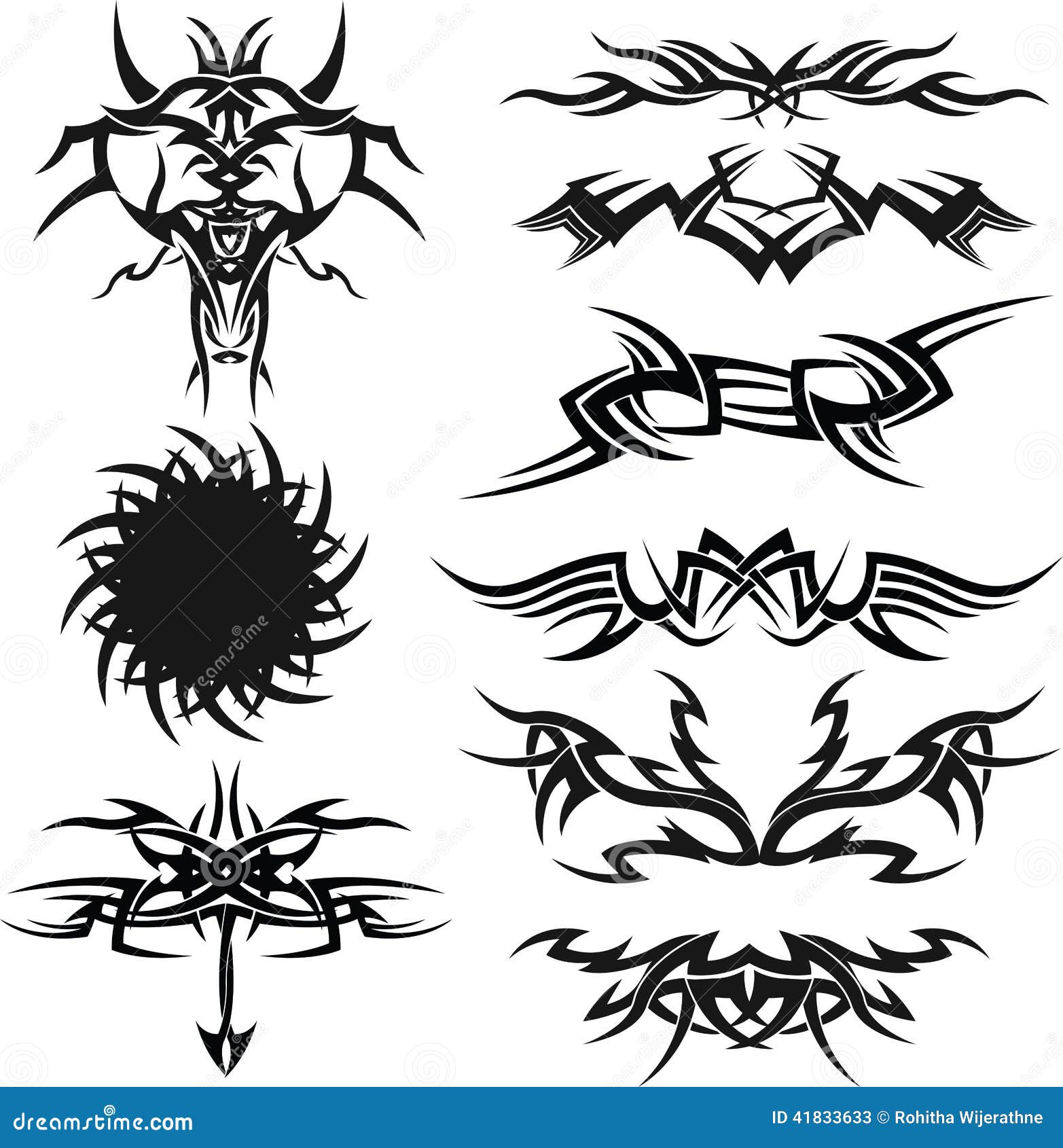 Tattoo icon set stock vector. Illustration of fire, graphic - 41833633