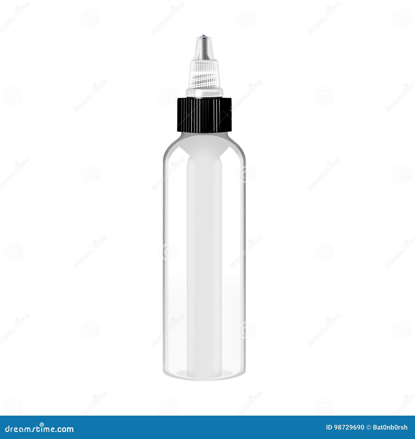 Tattoo ink bottle stock illustration. Illustration of isolated - 98729690