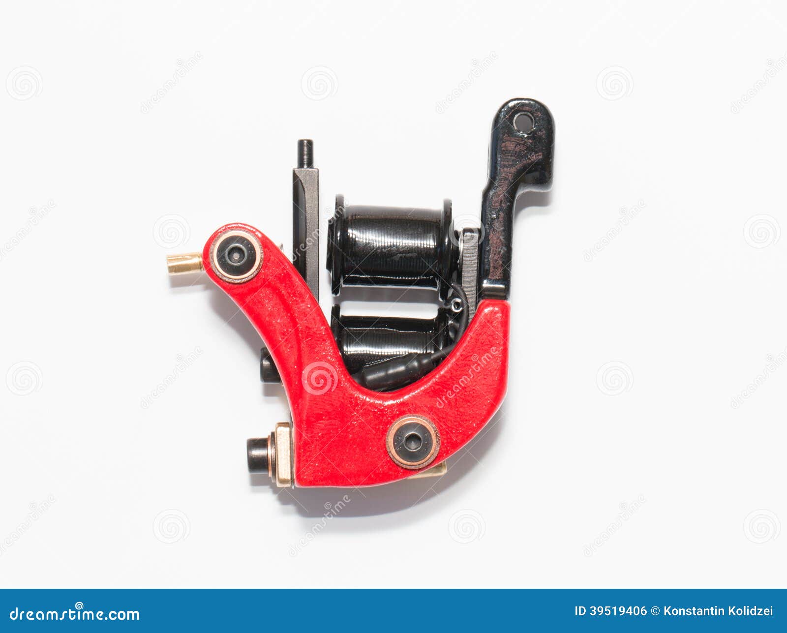 Tattoo machine ( gun ). stock photo. Image of metal, copper - 39519406