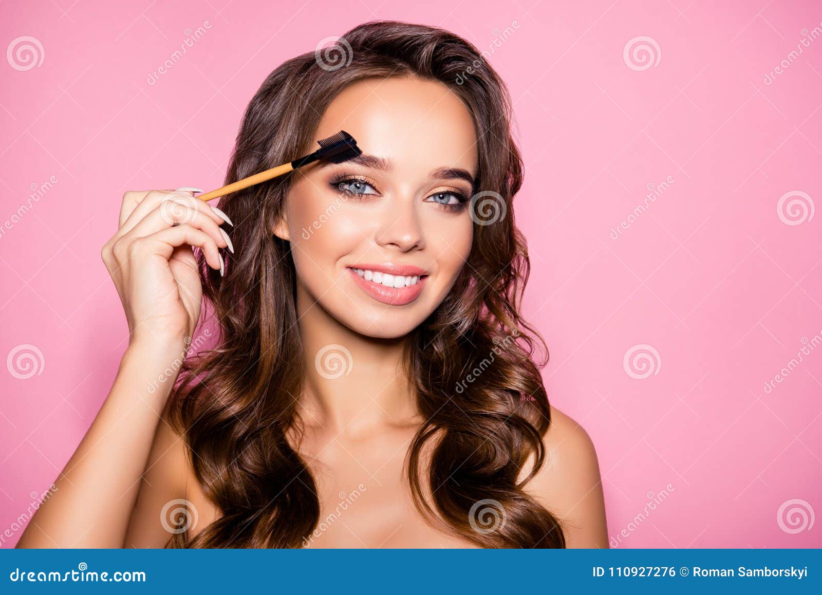 Tattoo, Microblading, Modeling Brows, Perfection Concept. Attractive ...