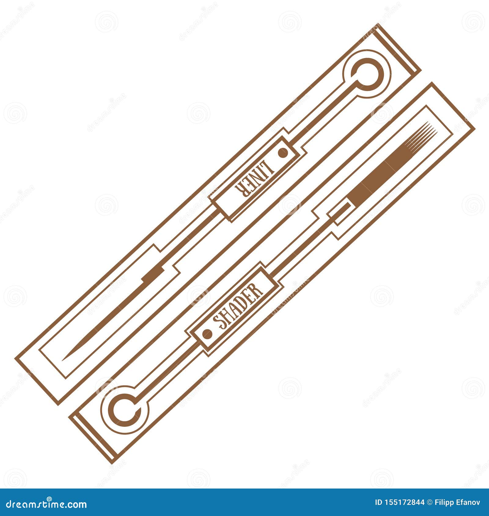 Tattoo Needles. Tattoo Accessory Stock Illustration - Illustration of ...