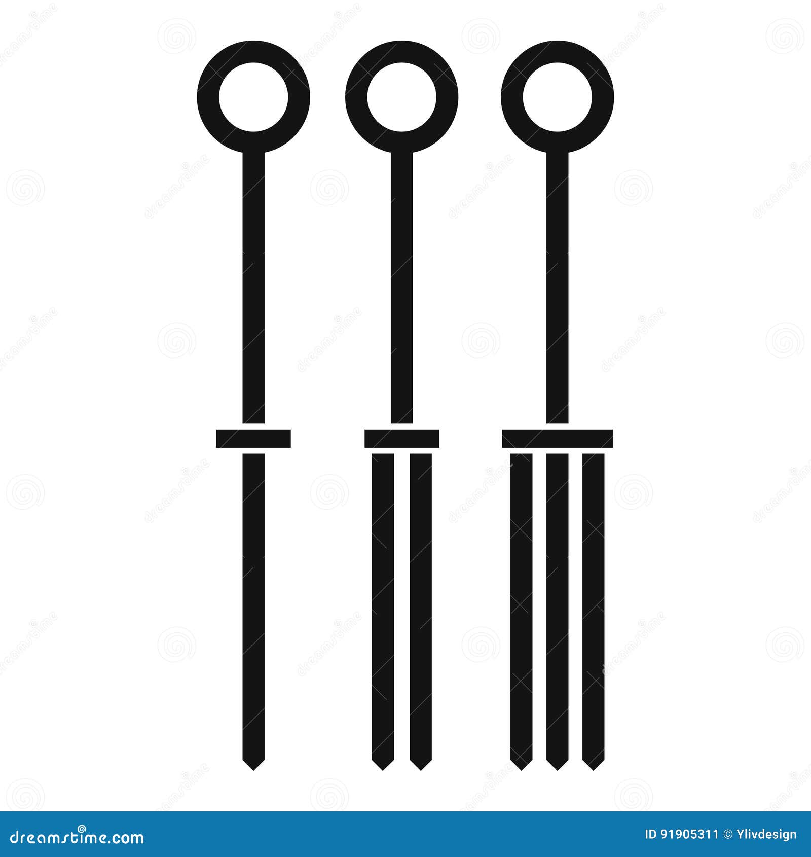 Tattoo needles icon simple stock vector. Illustration of isolated ...
