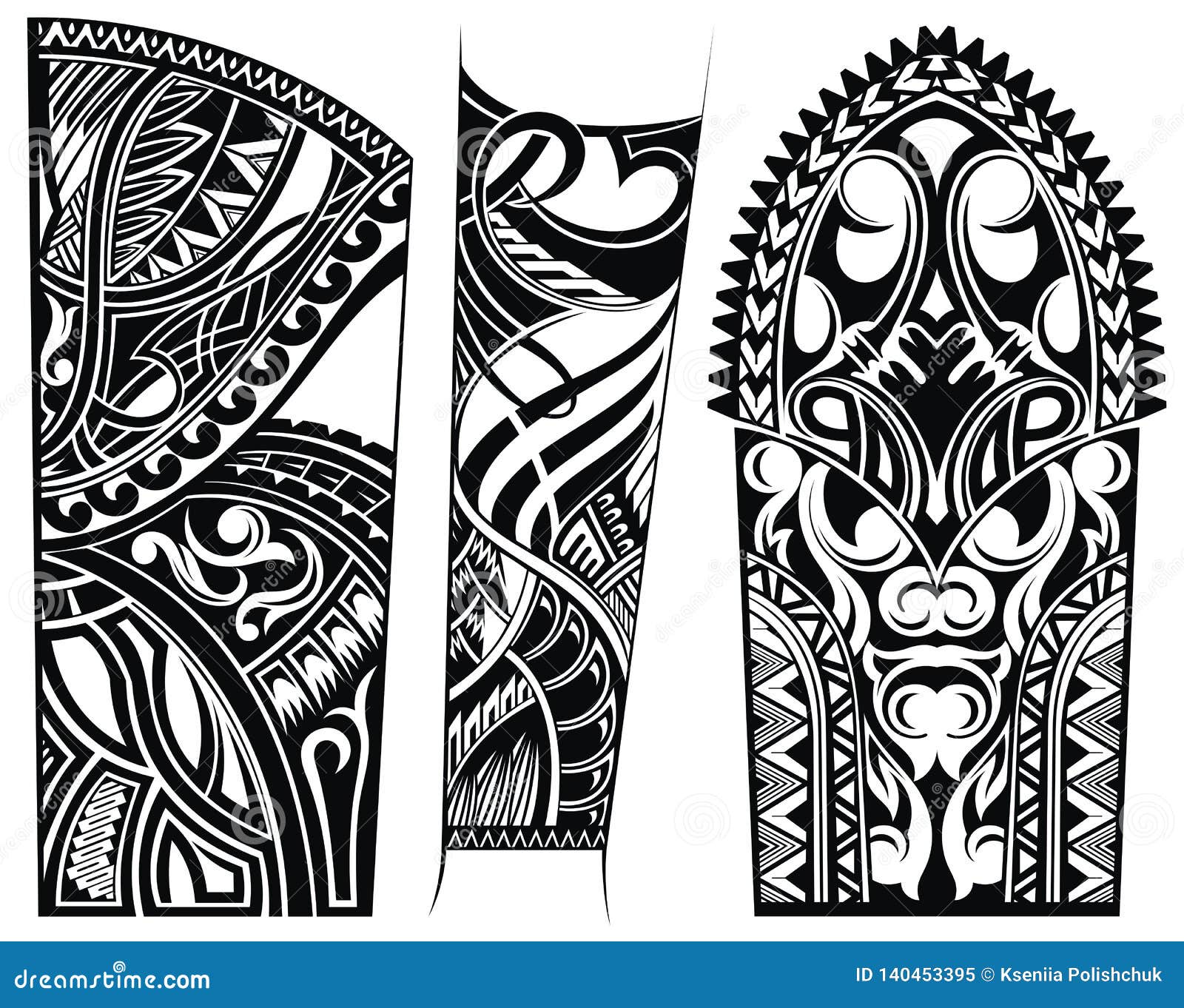 Tattoo Ornament Maori Style For Leg Or Arm, Hand, Shoulder. Tattoo ...