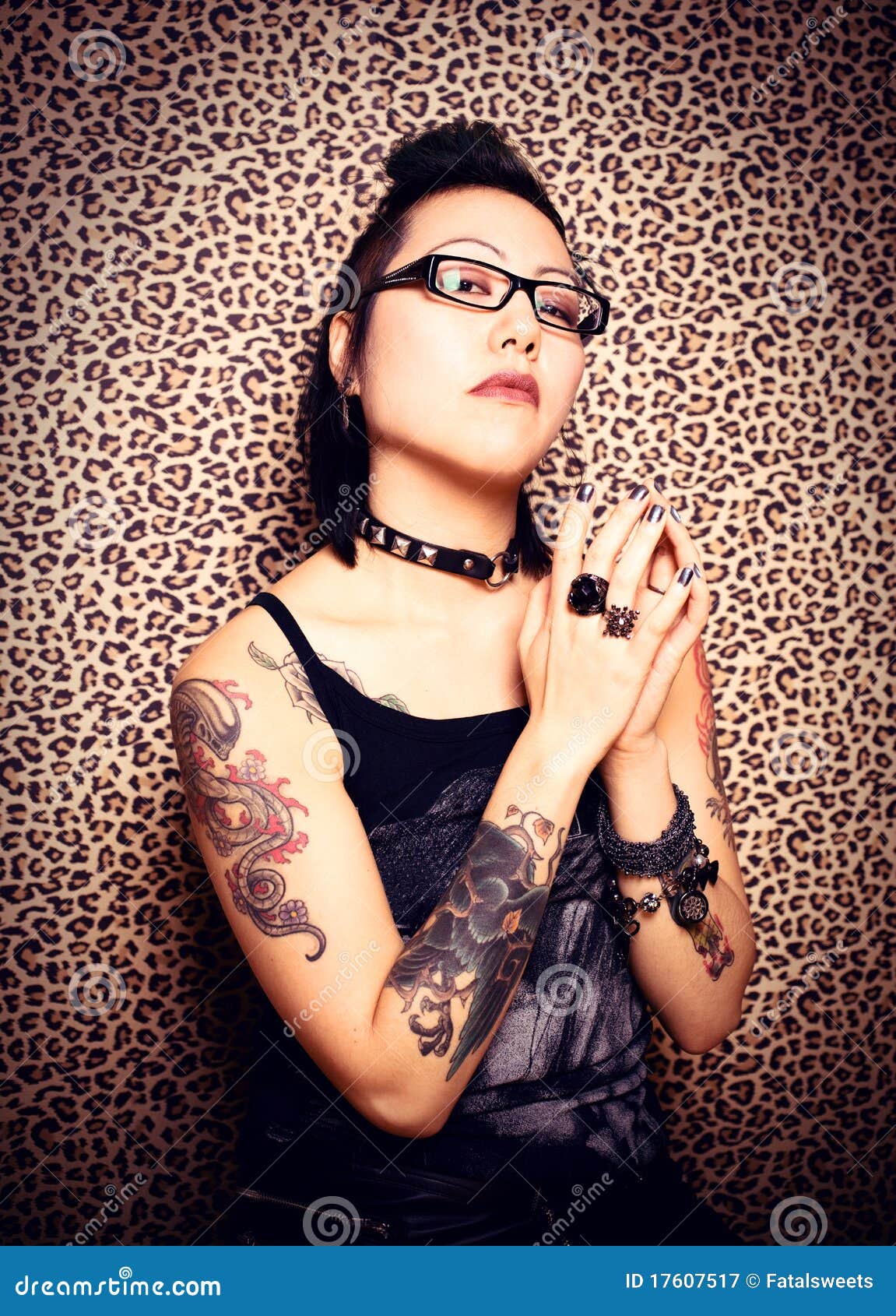 Tattoo Princess stock image. Image of pattern, horror - 17607517