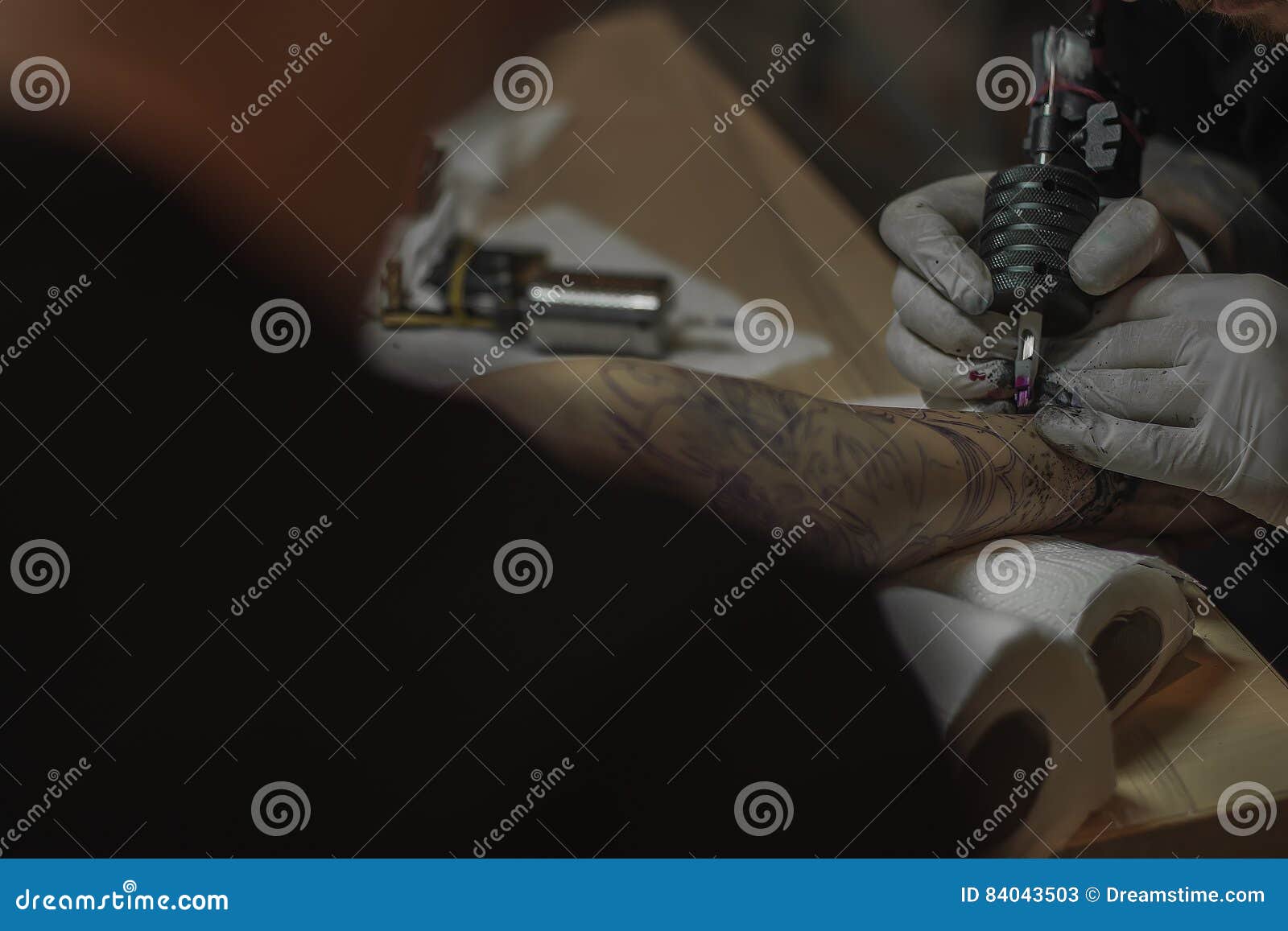 Tattoo in process stock image. Image of tattoofestival - 84043503