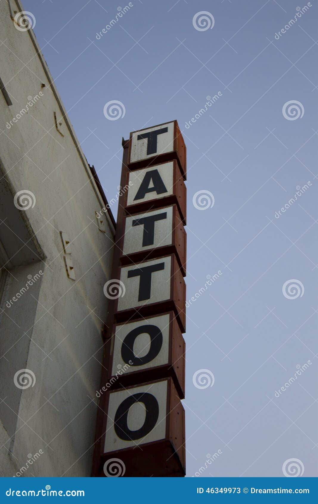 A Tattoo Sign In The Storefront Window Of Inkcrafta Tattoo Co On 7223 ...