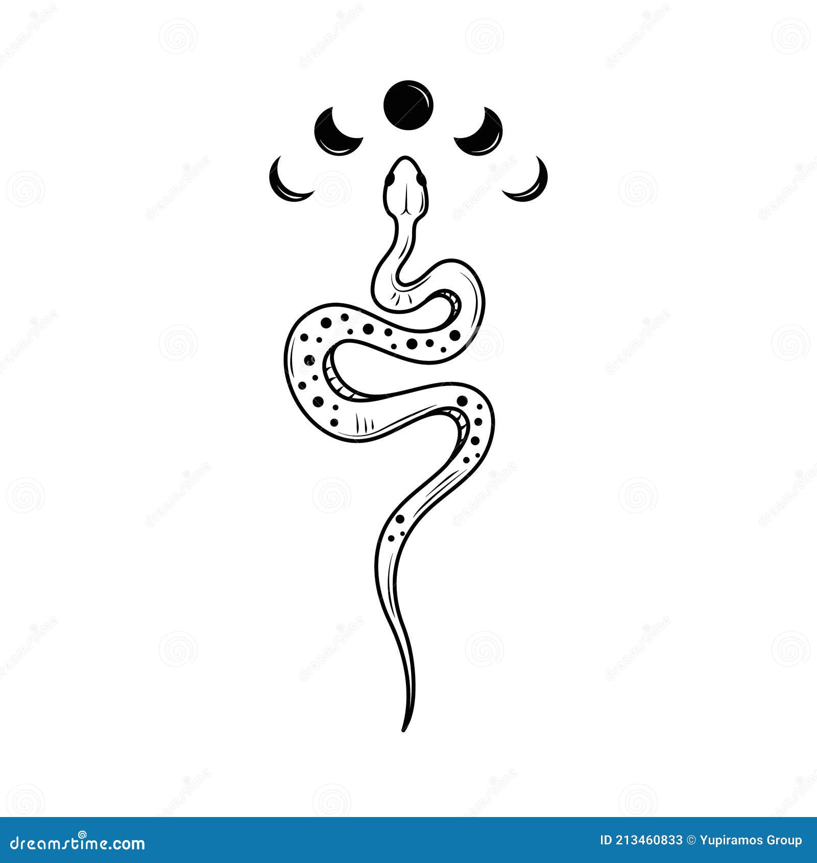 Moon Phases Tattoo White Ink