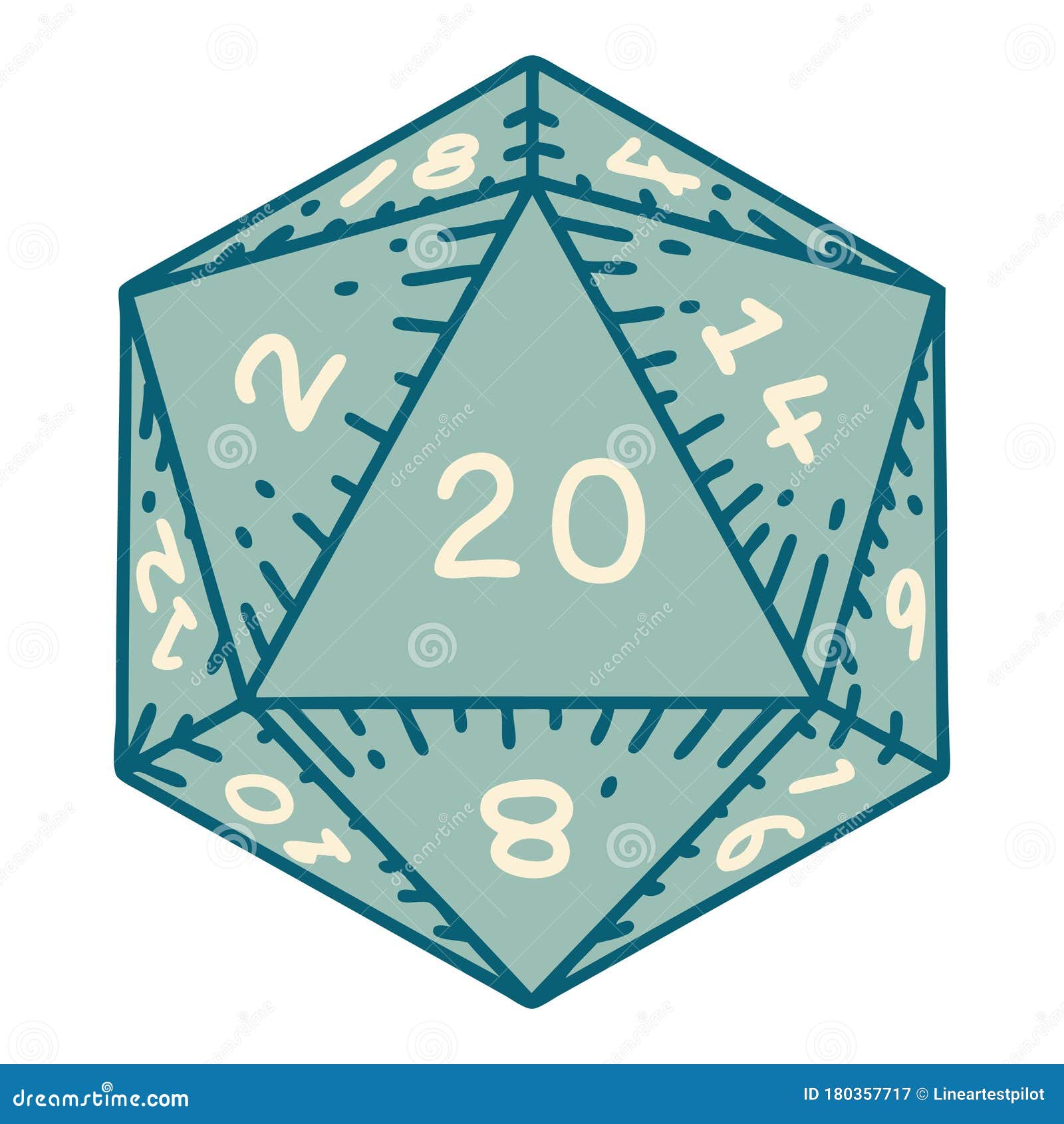 Tattoo Style Icon of a D20 Dice Stock Vector - Illustration of icon ... Tattoo Style Icon of a D20 Dice Stock Vector - Illustration of icon ...