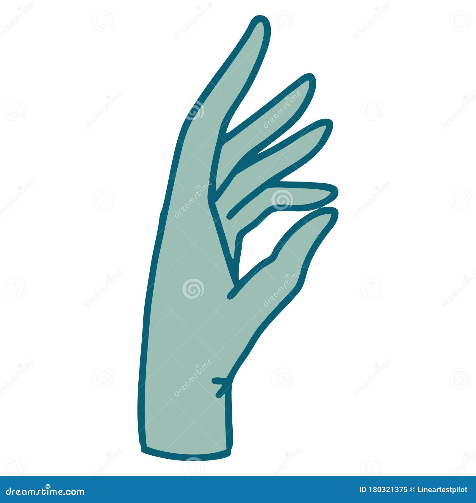 Tattoo Style Icon of a Hand Stock Vector - Illustration of style ...