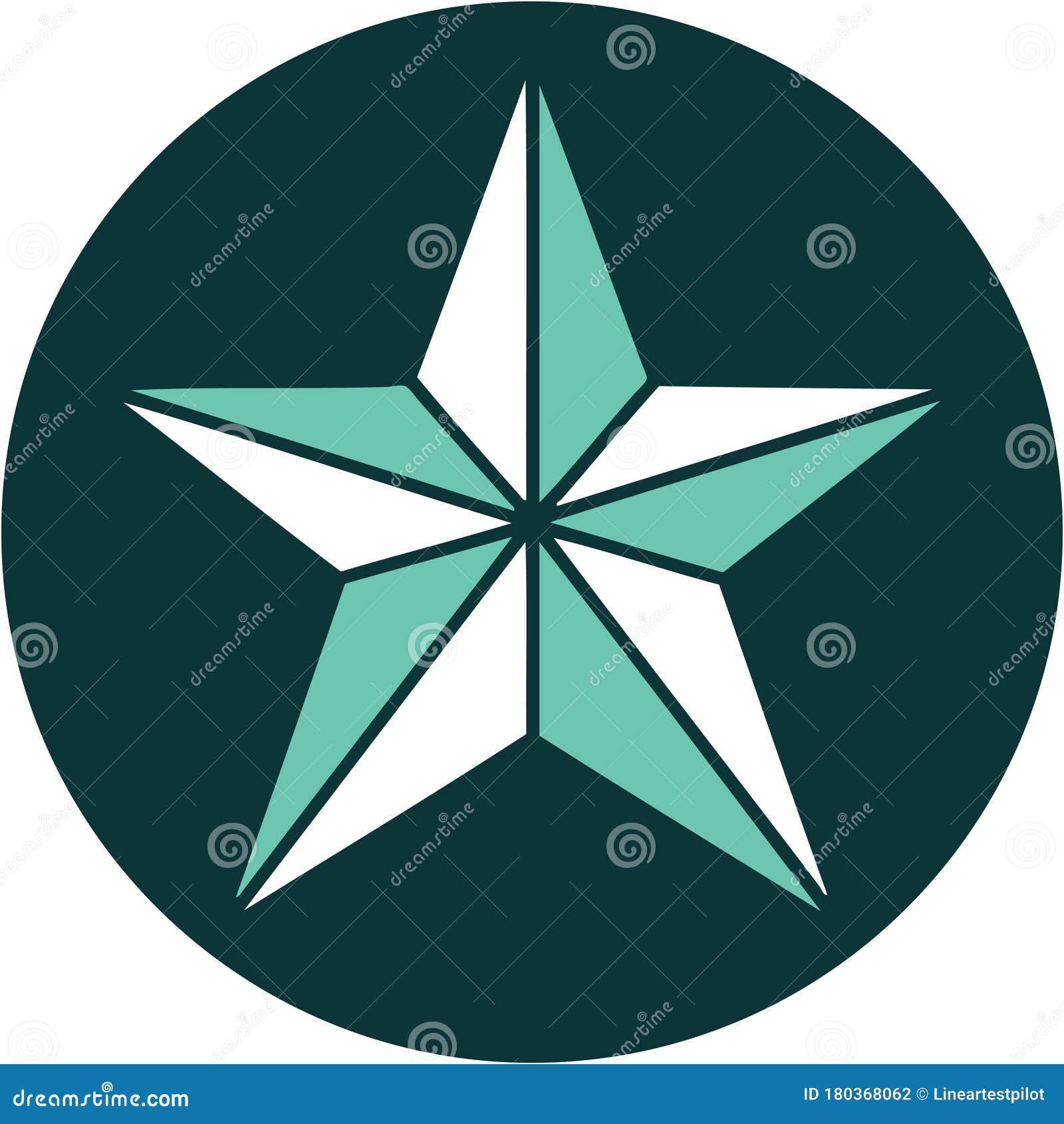 Tattoo Style Icon of a Star Stock Vector - Illustration of vintage ...