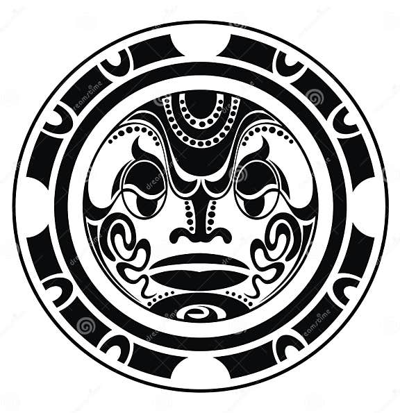 Tattoo styled mask stock vector. Illustration of polynesian - 33982855
