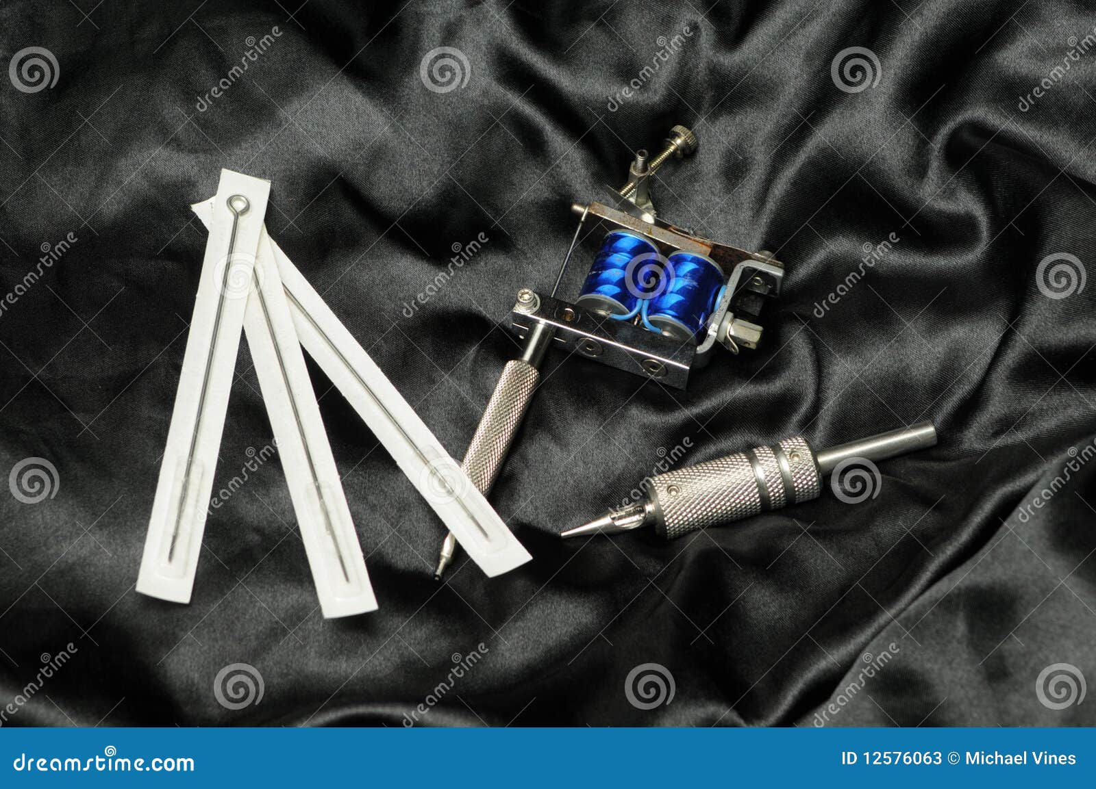 Tattoo supplies stock image. Image of track, metal, steel - 12576063