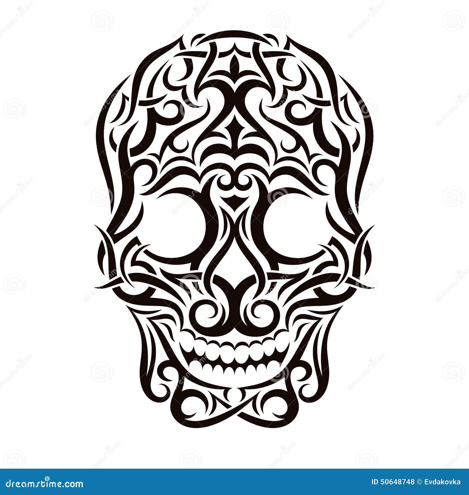 Skull Tribal Vector