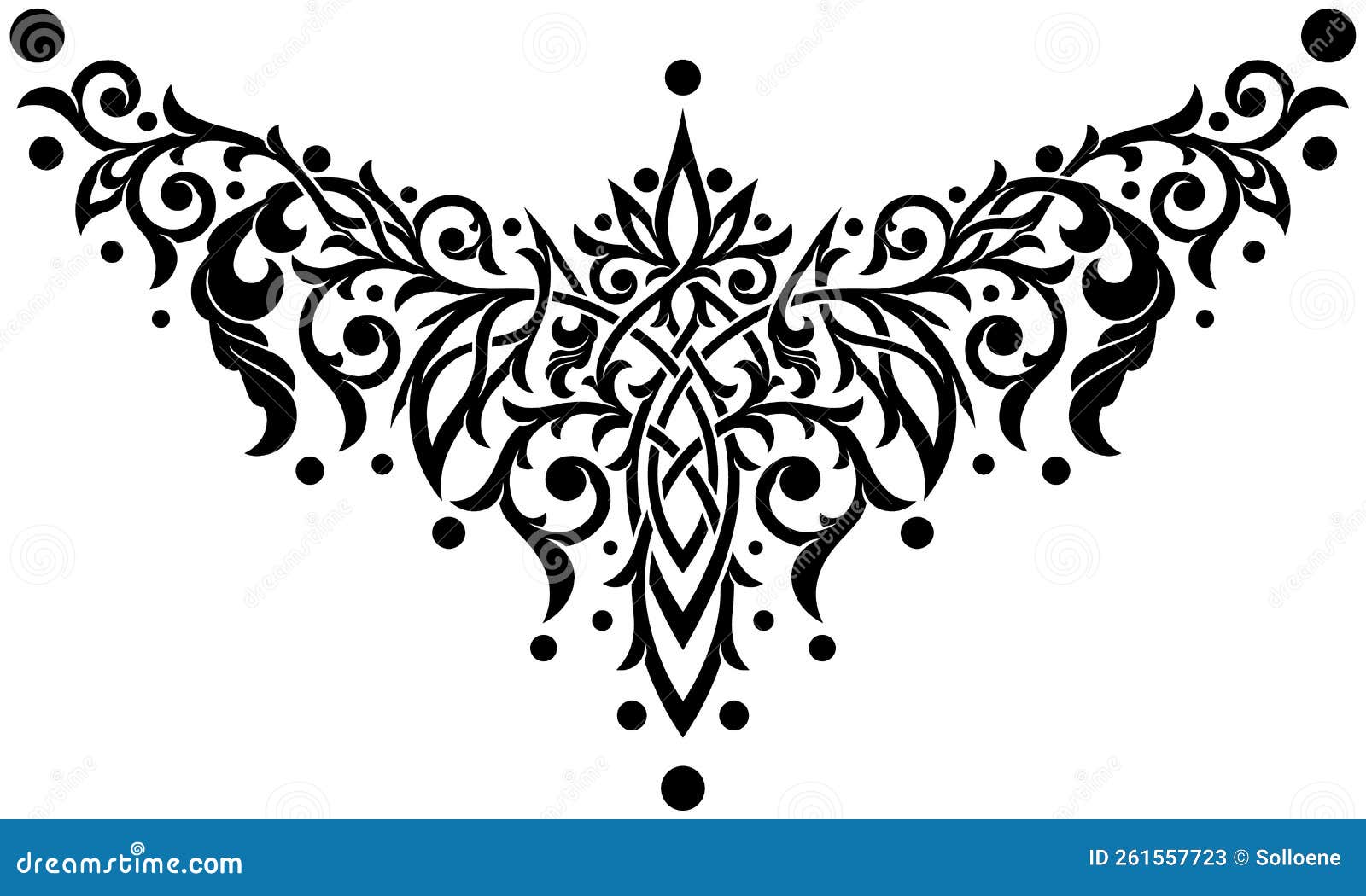 Stylized Victorian Gothic Design Stock Vector - Illustration of elegant ...