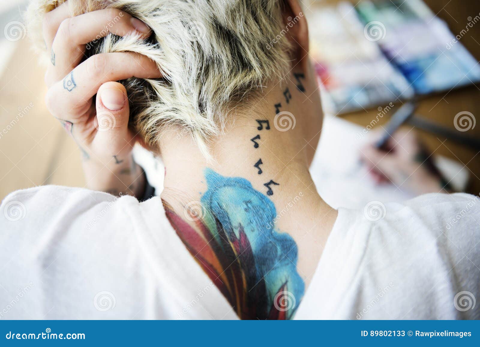 Tattoo Woman Creative Ideas Design Inspiration Concept Stock Image ...
