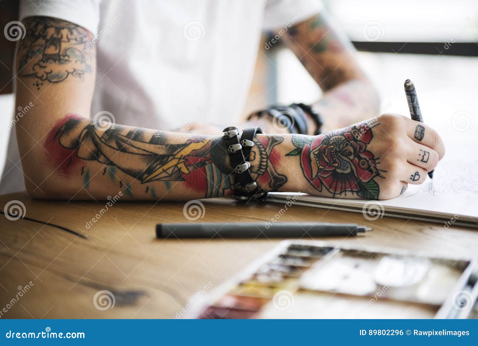 Tattoo Woman Creative Ideas Design Inspiration Concept Stock Photo ...