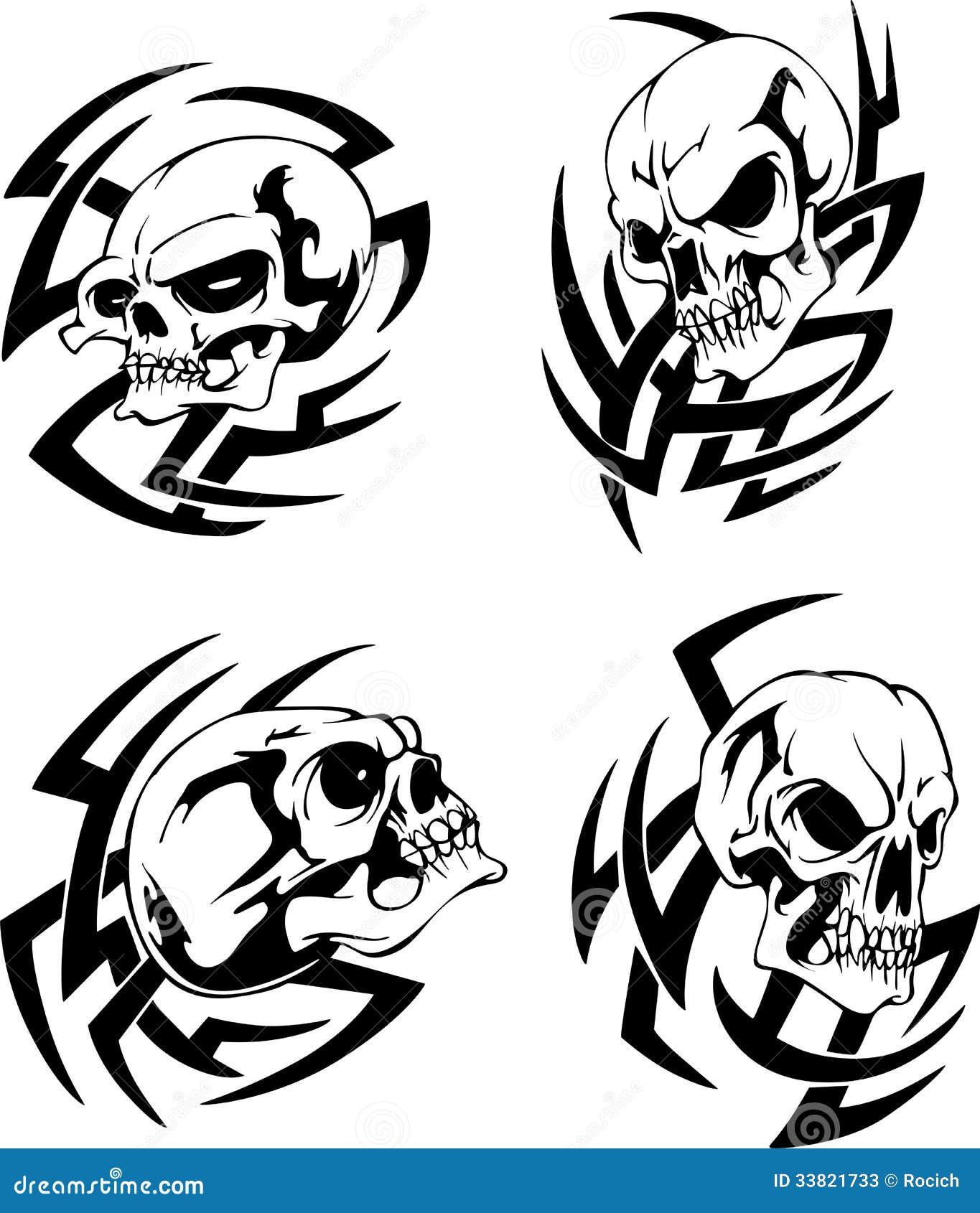 2d Skull Tattoos