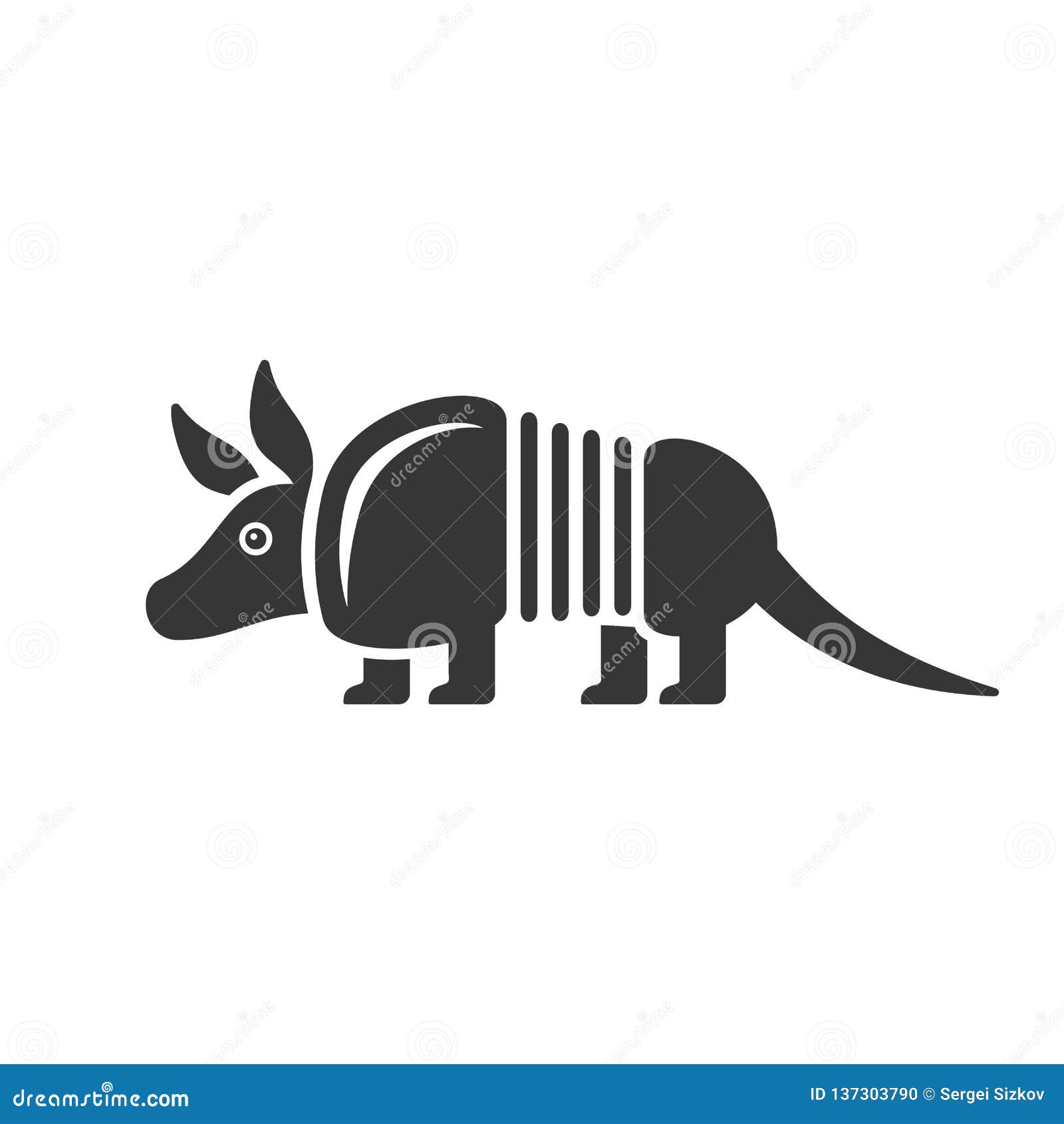 Tatu Logo Icon No Fundo Branco Vetor Ilustração do Vetor - Ilustração ...