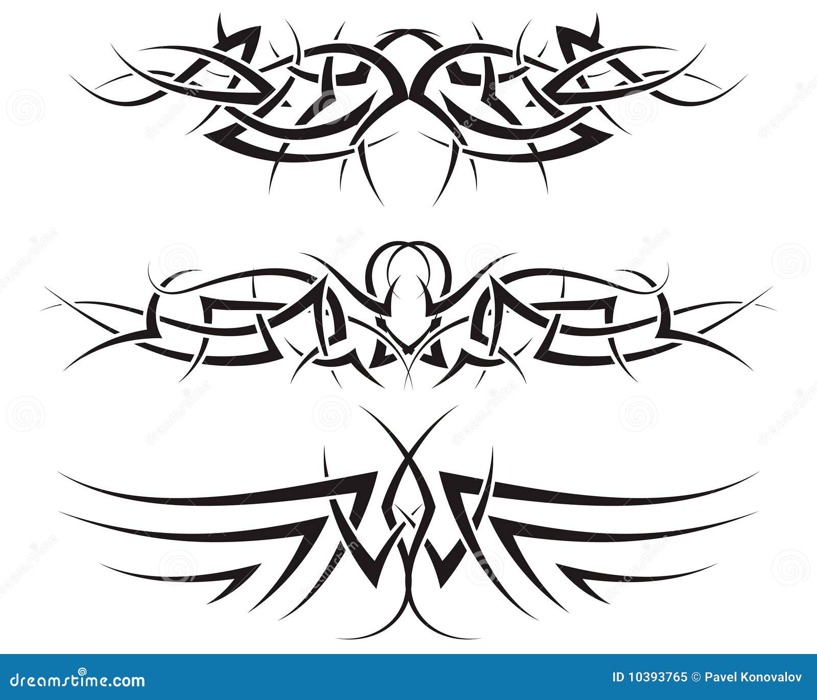 Tatuaggi tribali illustrazione vettoriale. Illustrazione di ...