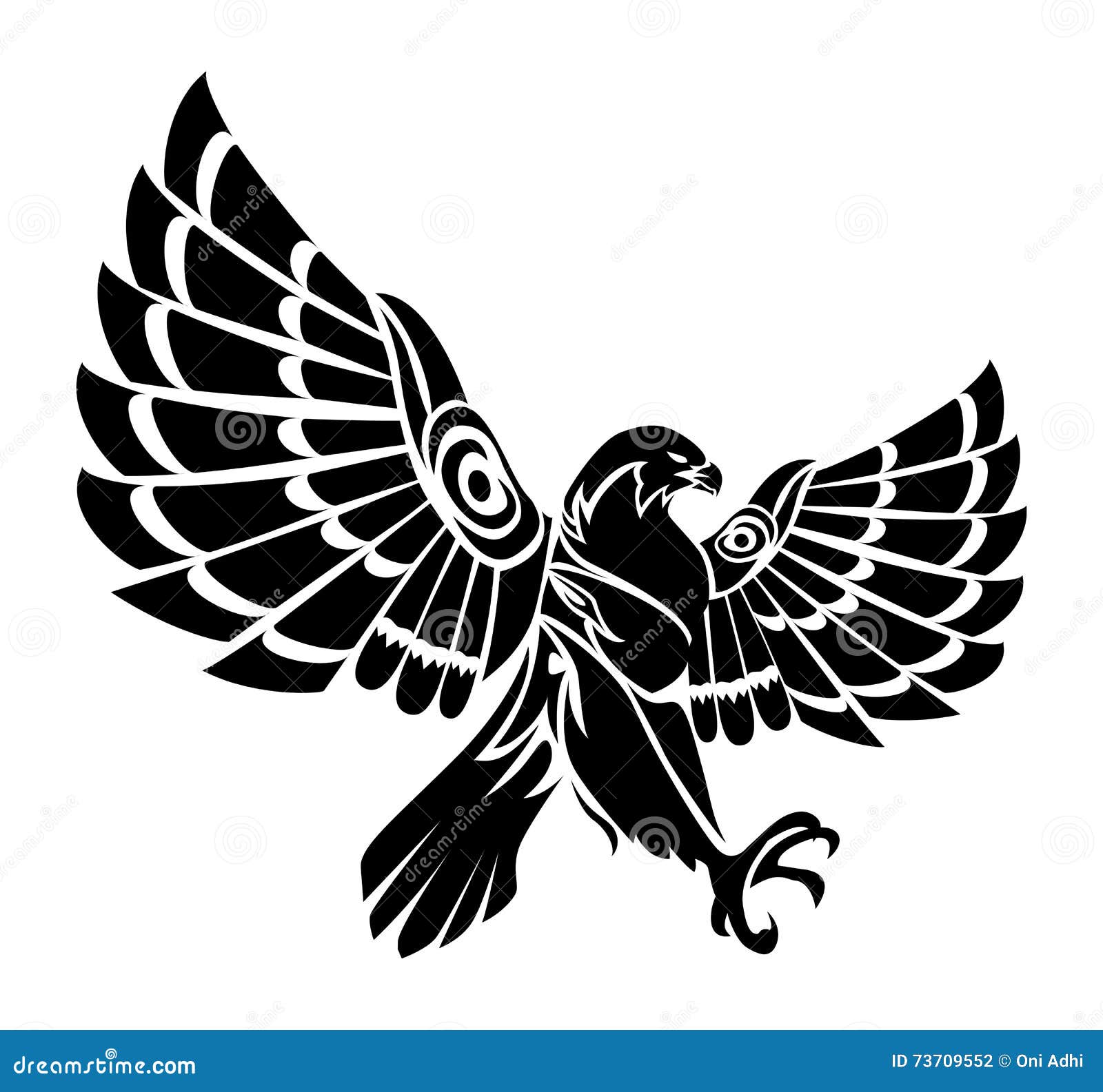 Tatuaje De Halcon Volador