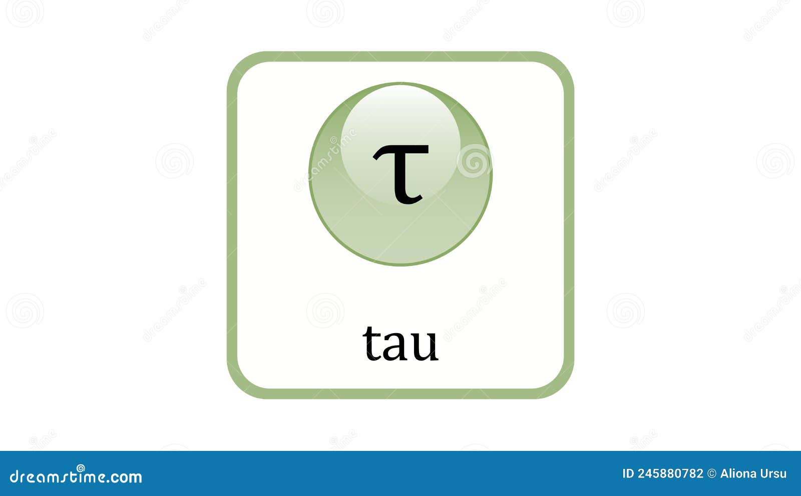 Tau icon stock vector. Illustration of neutrino, vector - 245880782