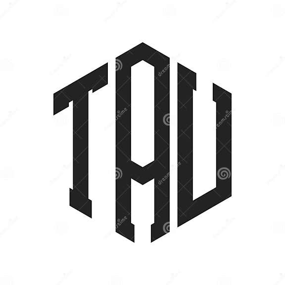 TAU Logo Design. Initial Letter TAU Monogram Logo Using Hexagon Shape ...