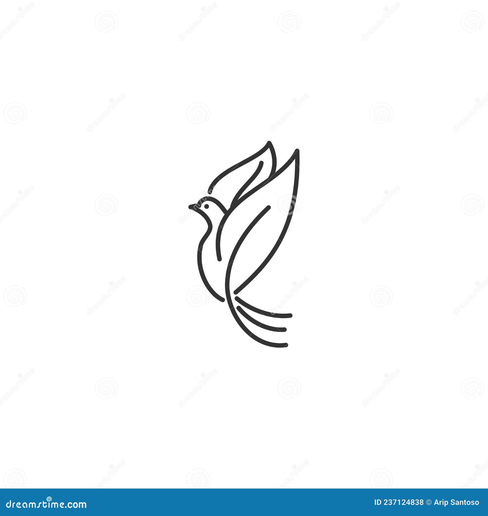 Taube-Symbol-Vorlage Isoliert Vektor Vektor Abbildung - Illustration ...