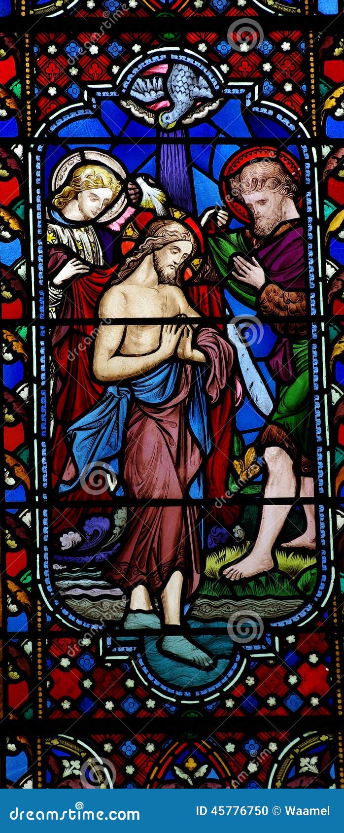 Tauf von Jesus stockfoto. Bild von spiritus, john, ikone - 45776750