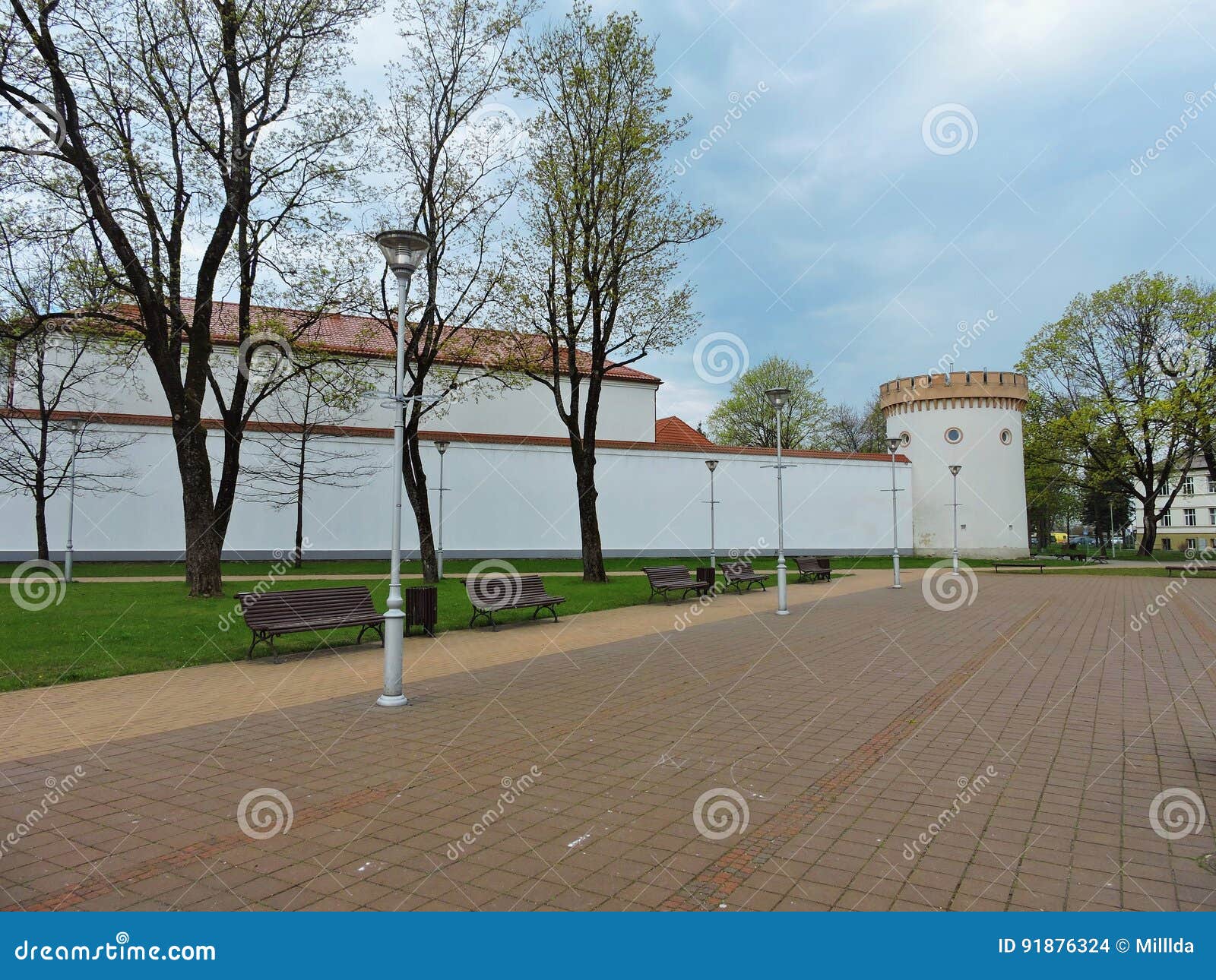 Taurage town, Lithuania stock photo. Image of architecture - 91876324