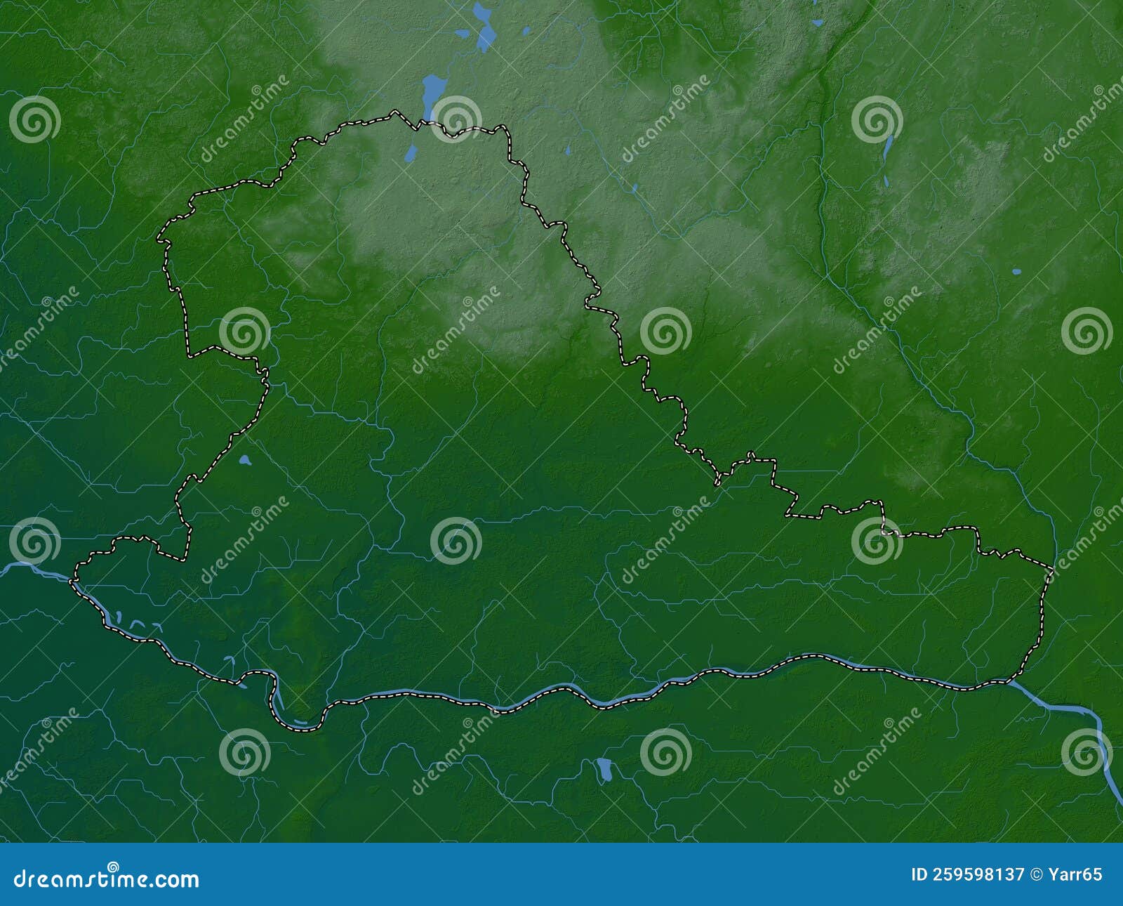 Taurages, Lithuania. Physical. No Legend Stock Illustration ...