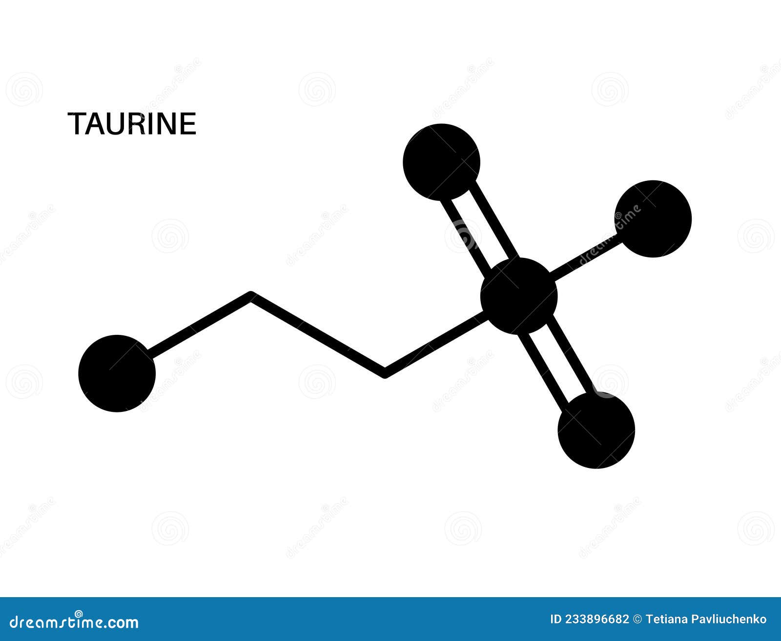 Taurine hormone formula stock vector. Illustration of line - 233896682