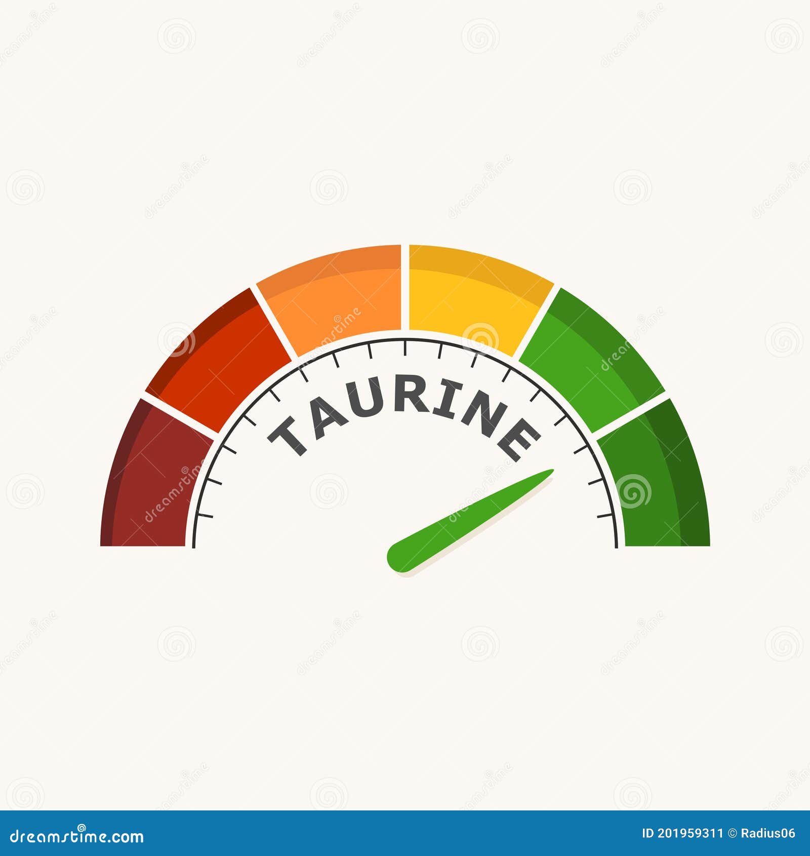 Taurine measuring process stock vector. Illustration of acid - 201959311