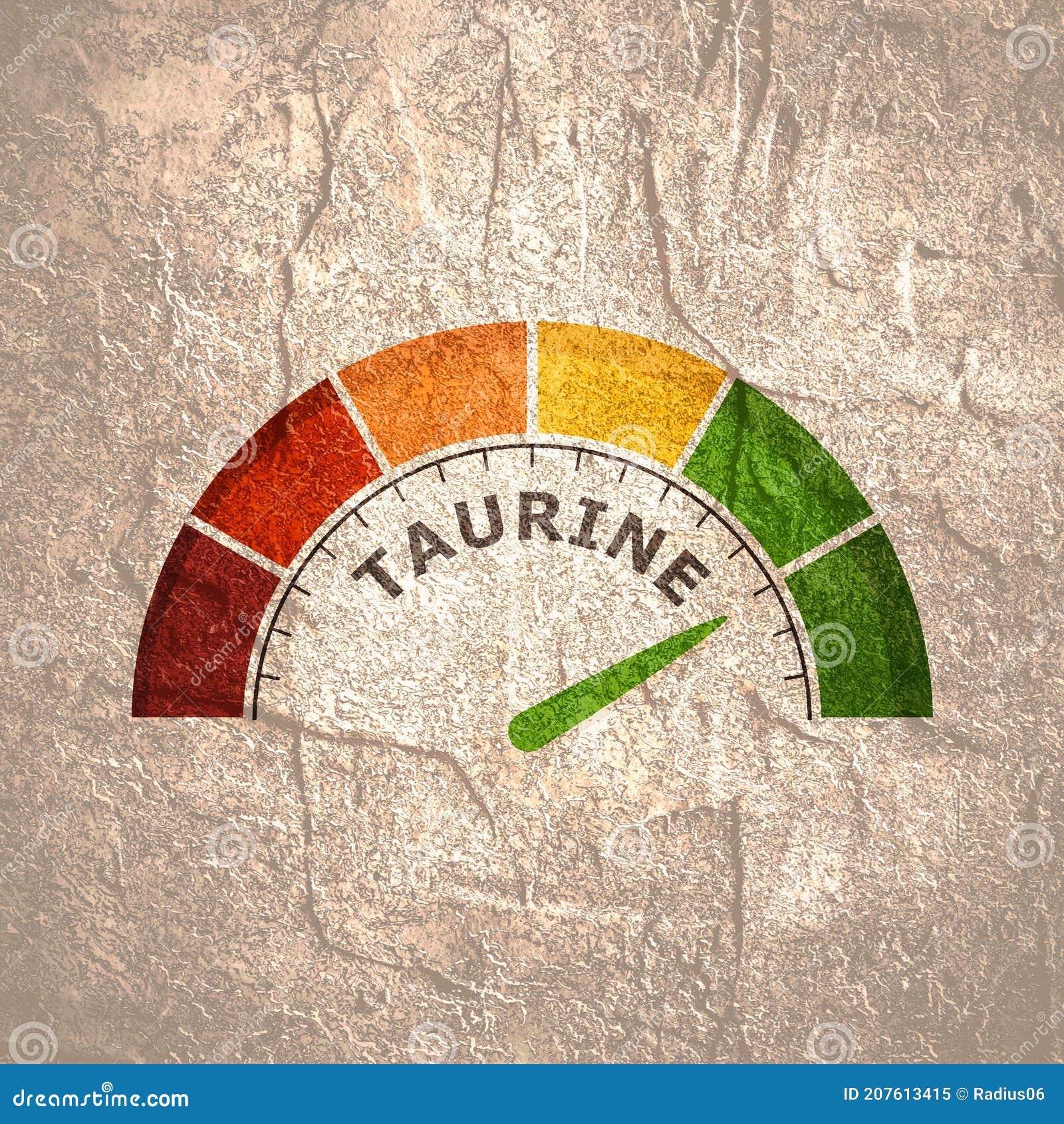 Taurine measuring process stock illustration. Illustration of arrow ...