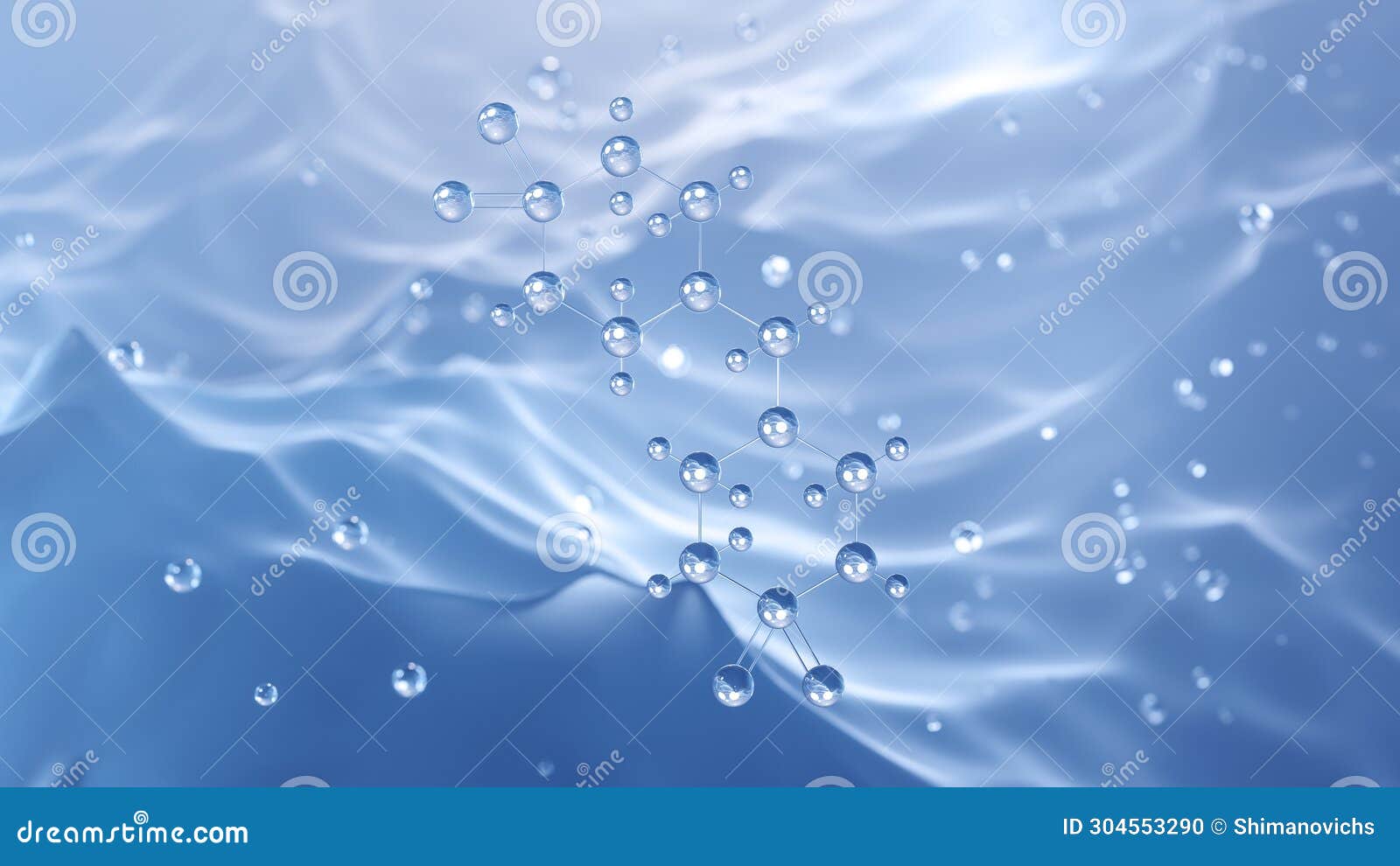 Taurolidine Molecule, Antimicrobial, Molecular Structure, Isolated 3d ...