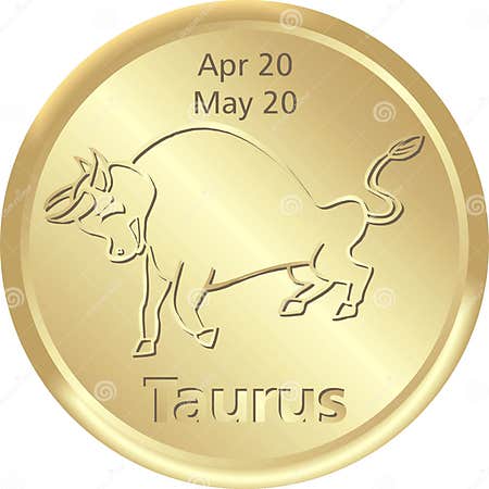 Taurus stock vector. Illustration of coin, taurus, award - 2555336