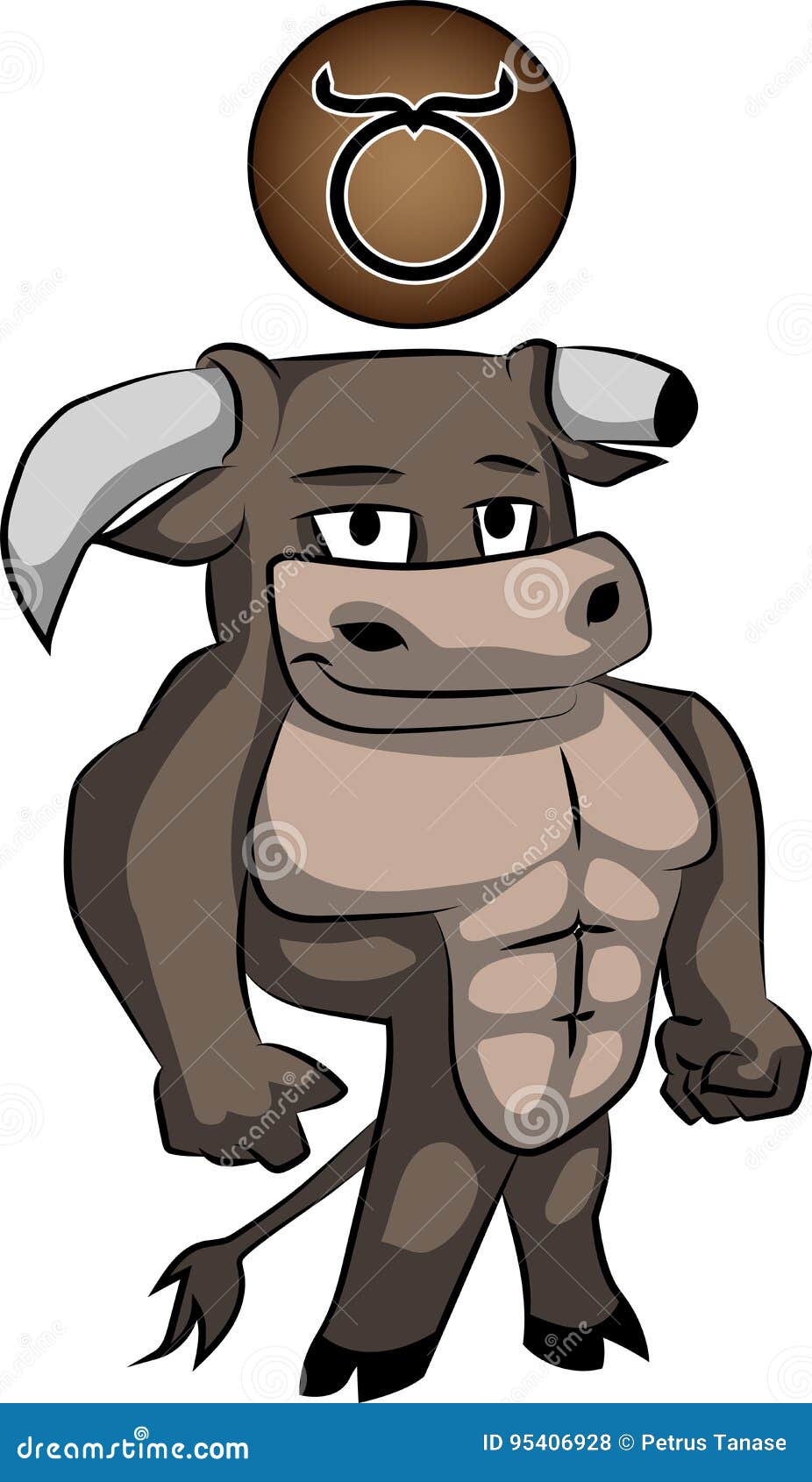 Taurus Cartoon Royalty-Free Stock Image | CartoonDealer.com #95406928