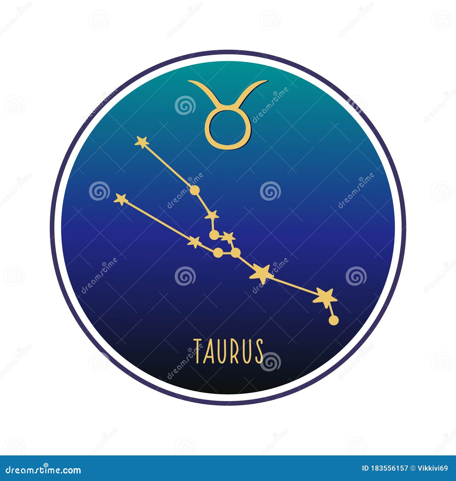 Taurus. Constellation Taurus. Vector Color Sketch Stock Vector ...