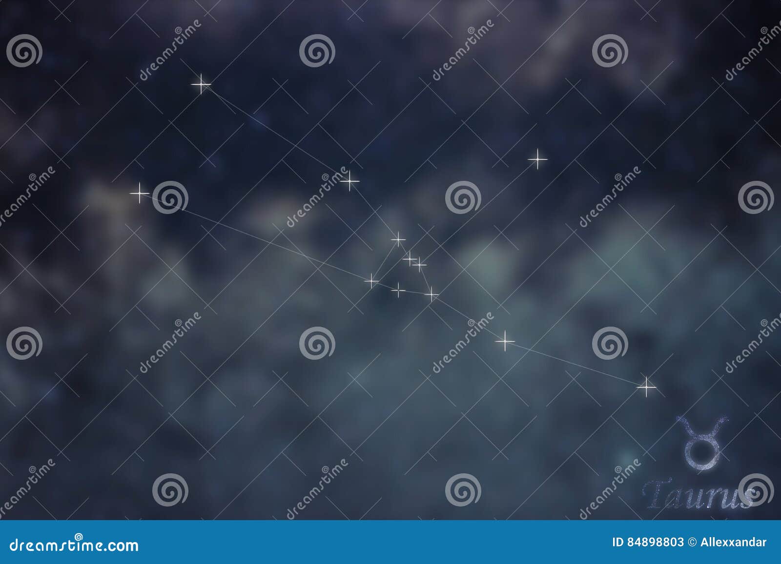 Starfield With Taurus And Pleiades Royalty-Free Stock Photography ...