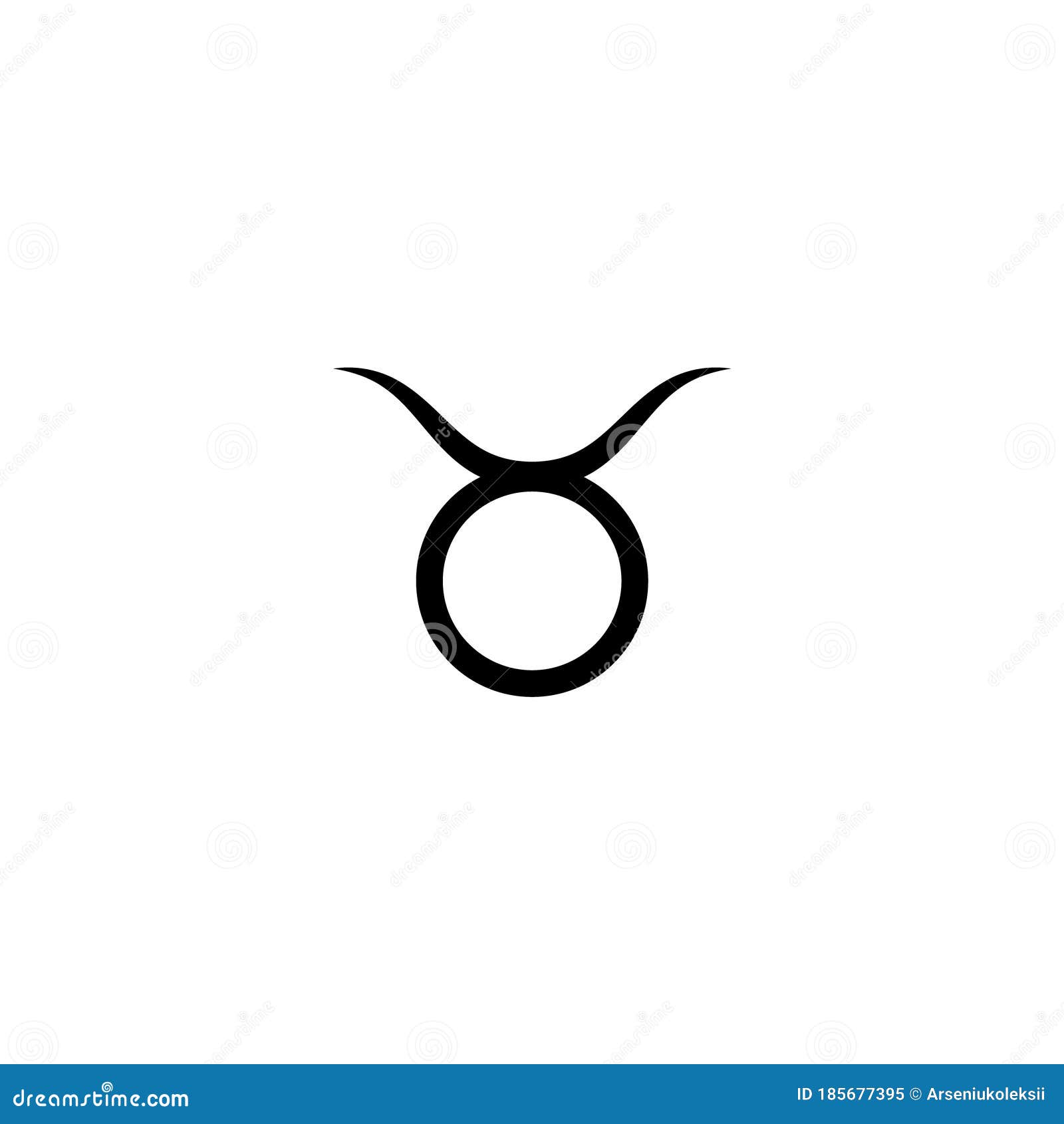 Taurus El Signo Zodiaco Del Toro Ilustración del Vector - Ilustración ...