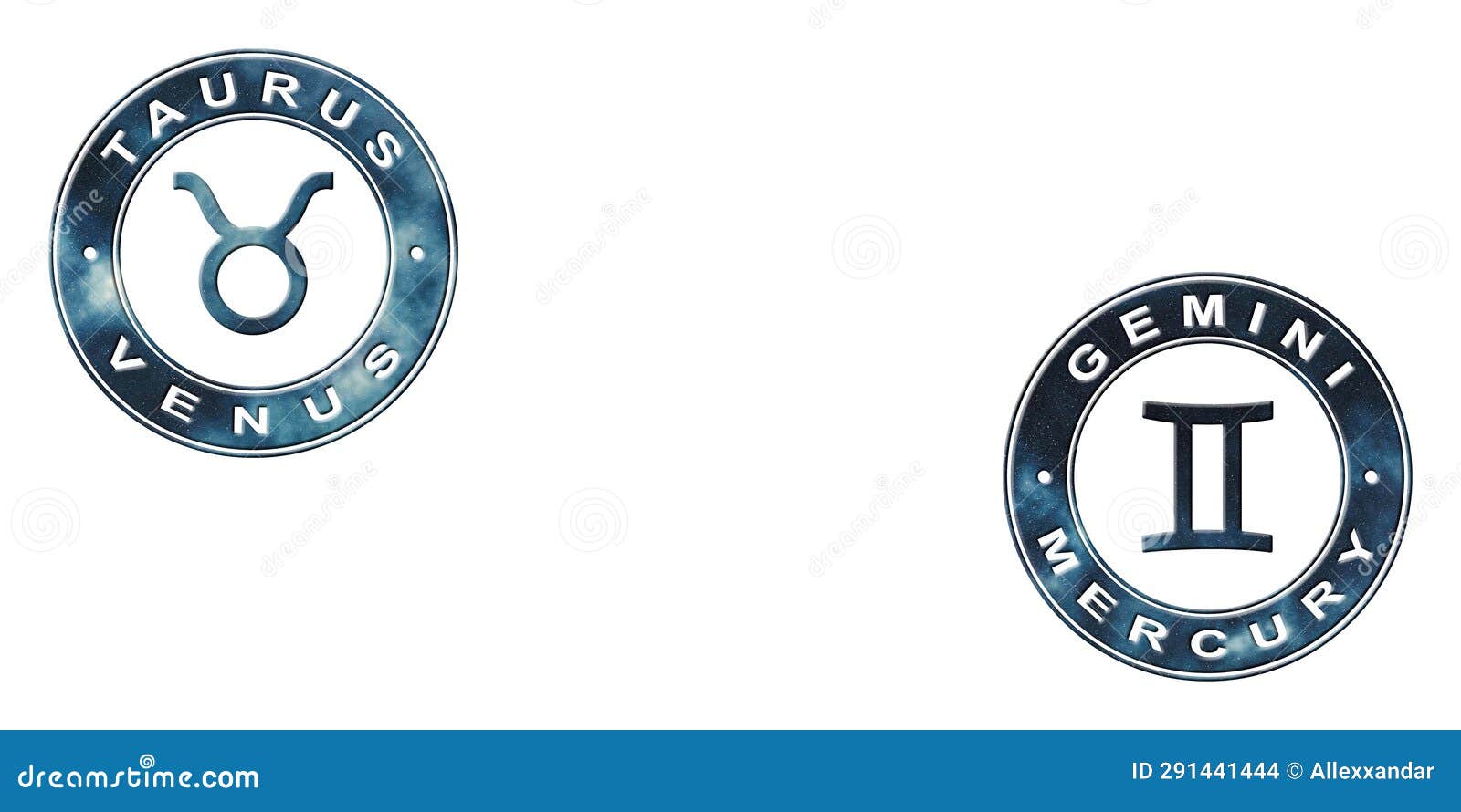 Taurus and Gemini Compatibility Stock Illustration - Illustration of ...