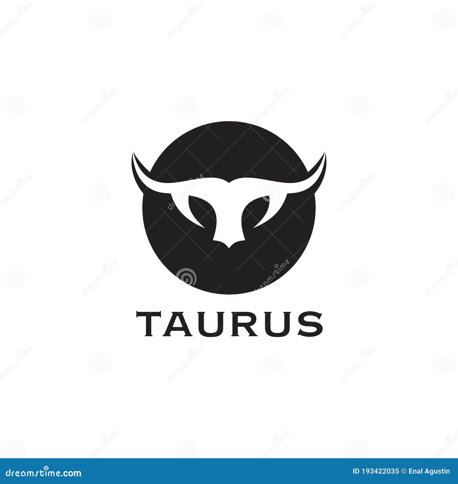 Taurus Head Logo Design Template Stock Vector - Illustration of buffalo ...