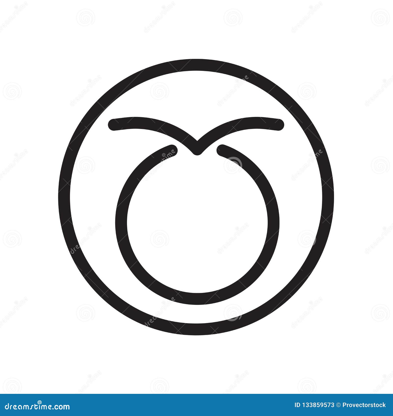 Taurus Icon Isolated on White Background Stock Vector - Illustration of ...