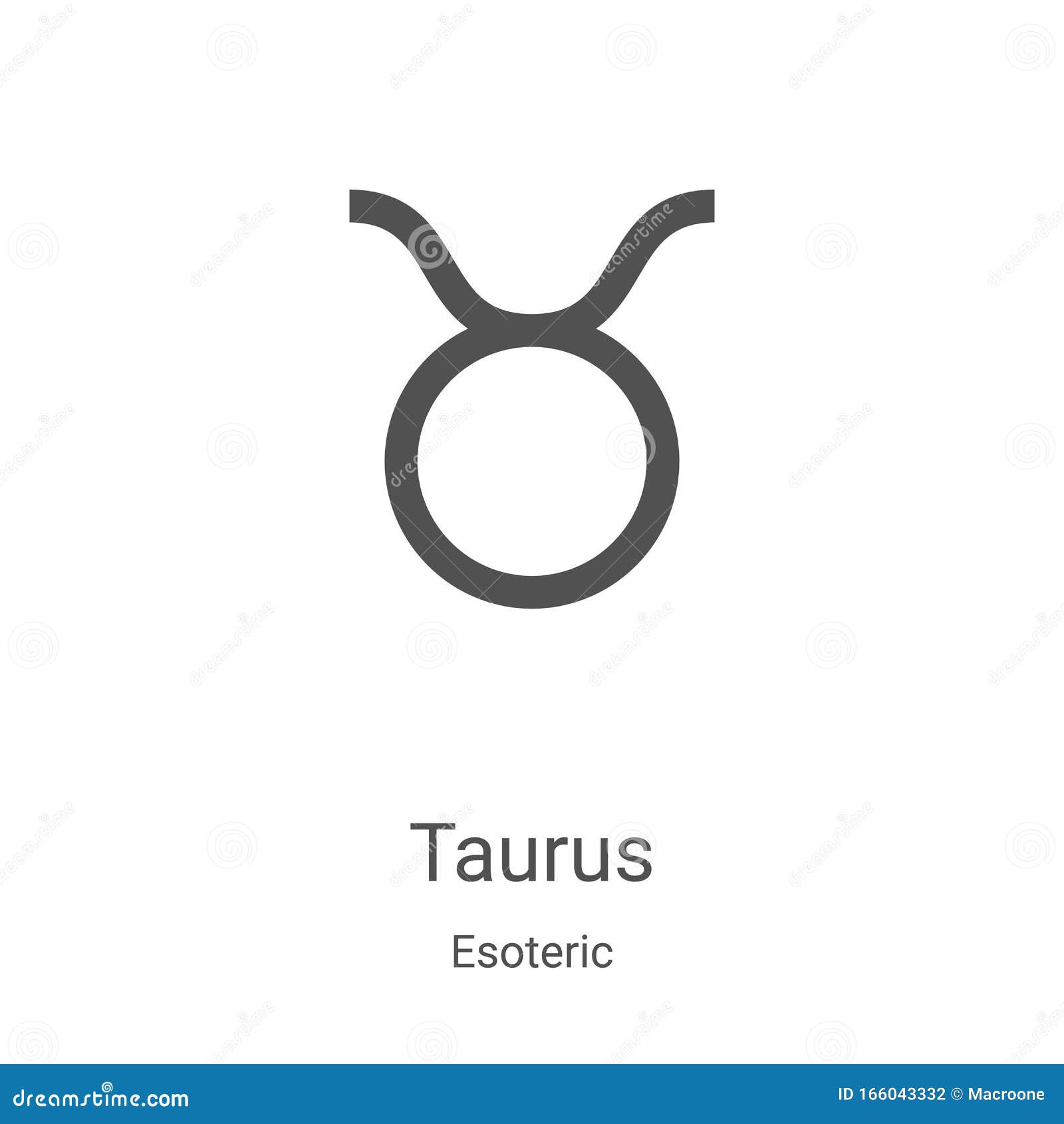 Taurus Icon. Vector Astrological, Horoscope Sign. Zodiac Symbol. Earth ...
