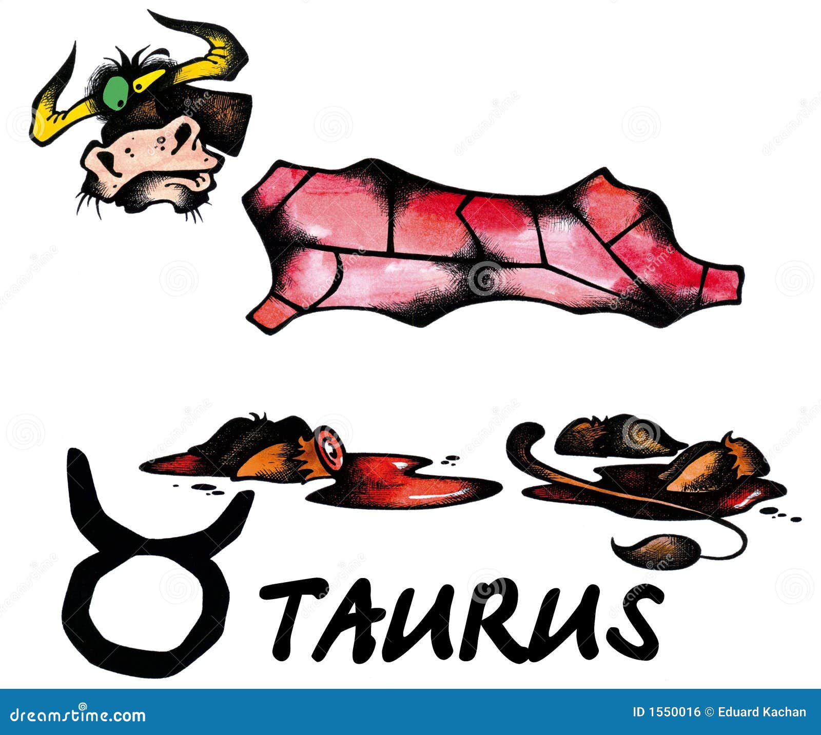 Taurus illustration stock illustration. Illustration of black - 1550016