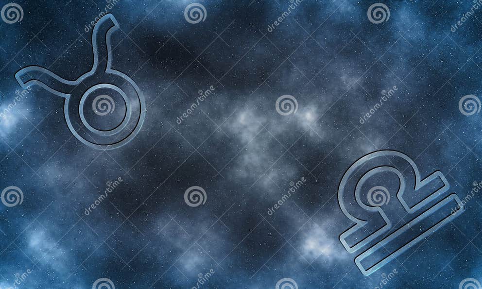 Taurus and Libra Compatibility Stock Photo - Image of horoscopes ...