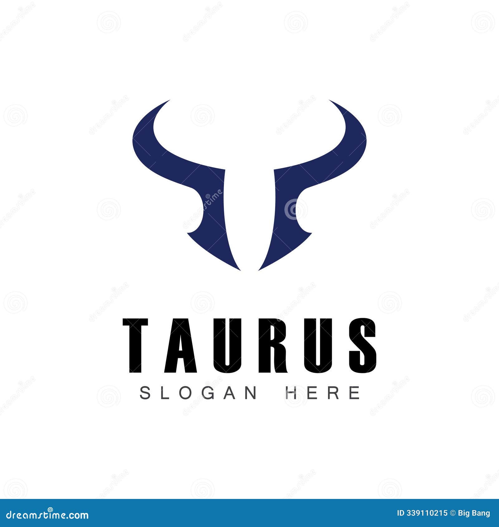 Taurus Logo Icon Template Design Stock Vector - Illustration of bull ...