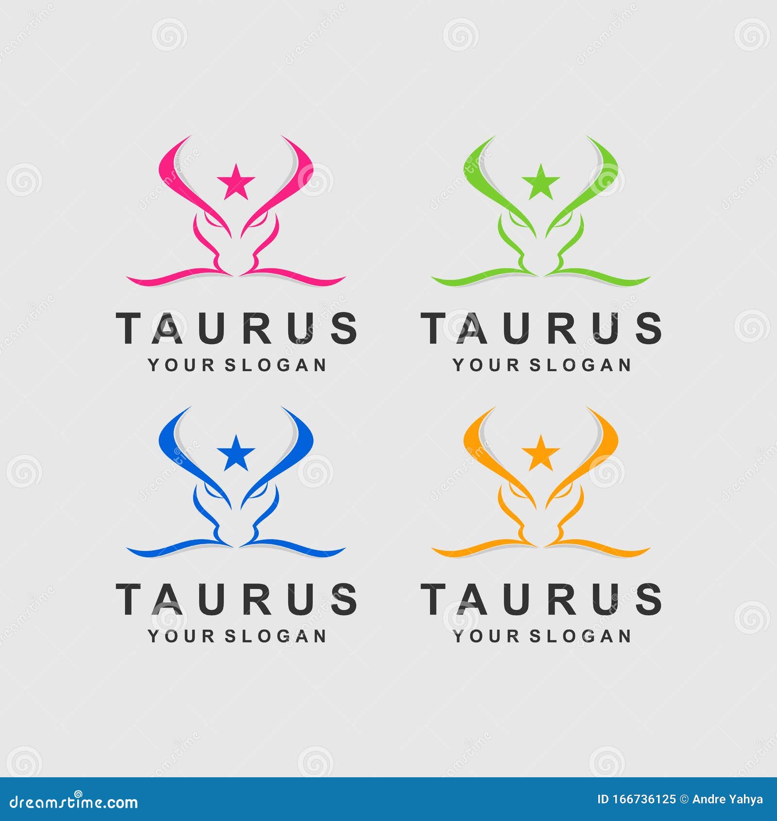 TAURUS LOGO-MALL stock illustrationer. Illustration av minimalistisk ...