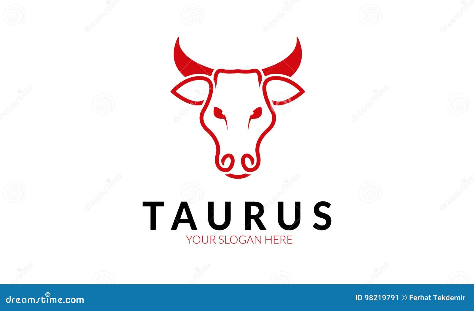 Taurus Logo stock vector. Illustration of corporate, media - 98219791